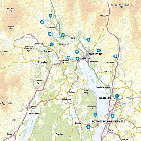 15 Short Walks in the Lake District: Windermere Ambleside and Grasmere
