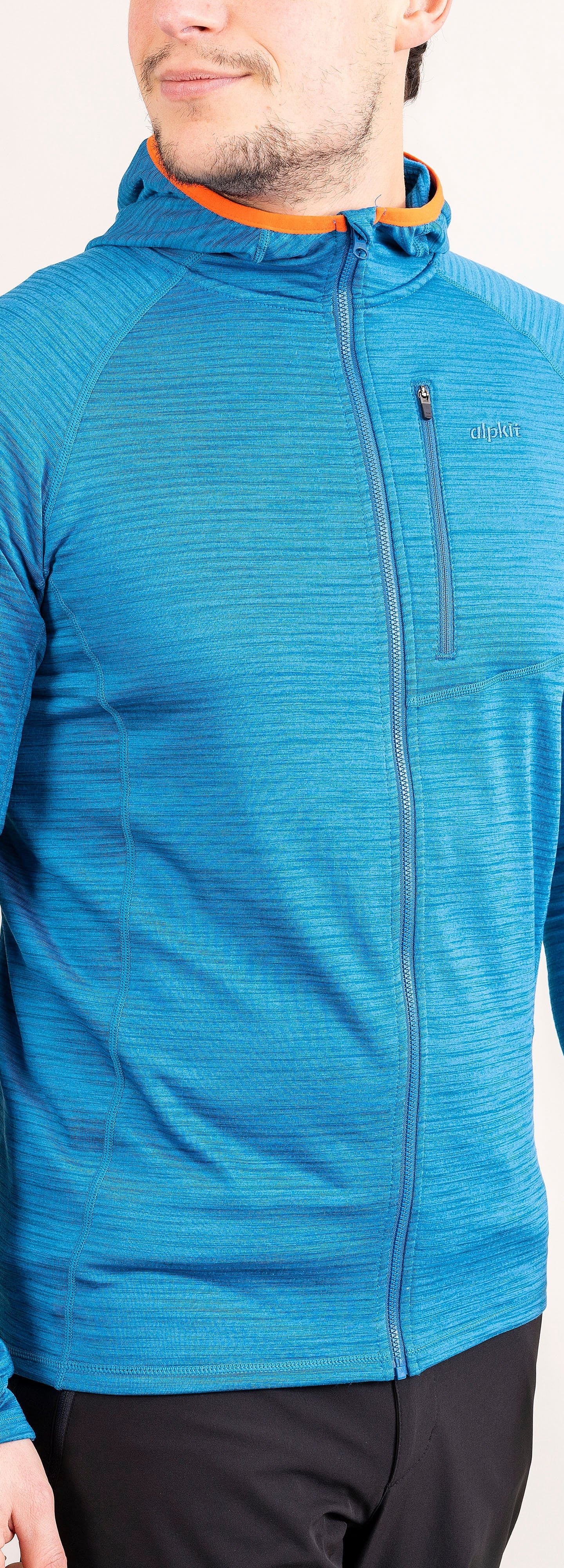 Griffon Mens Gridded Micro Fleece Jacket
