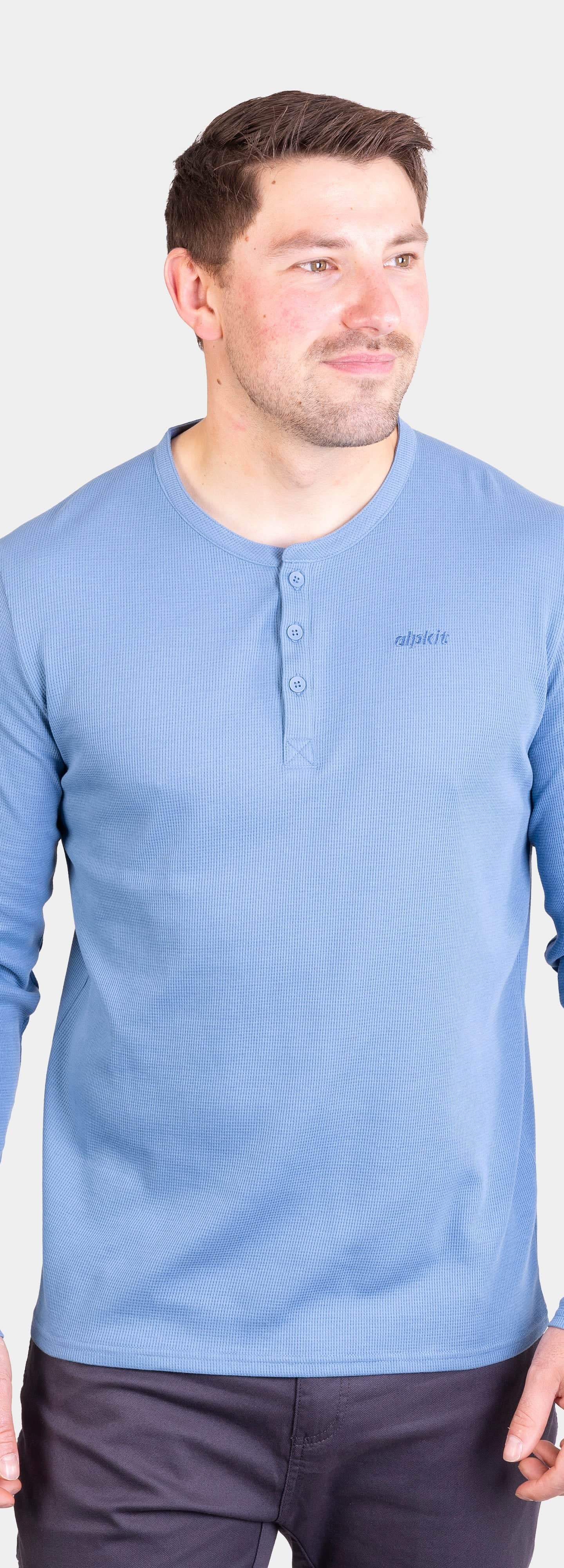 Rivo Henley Mens Technical Henley Top