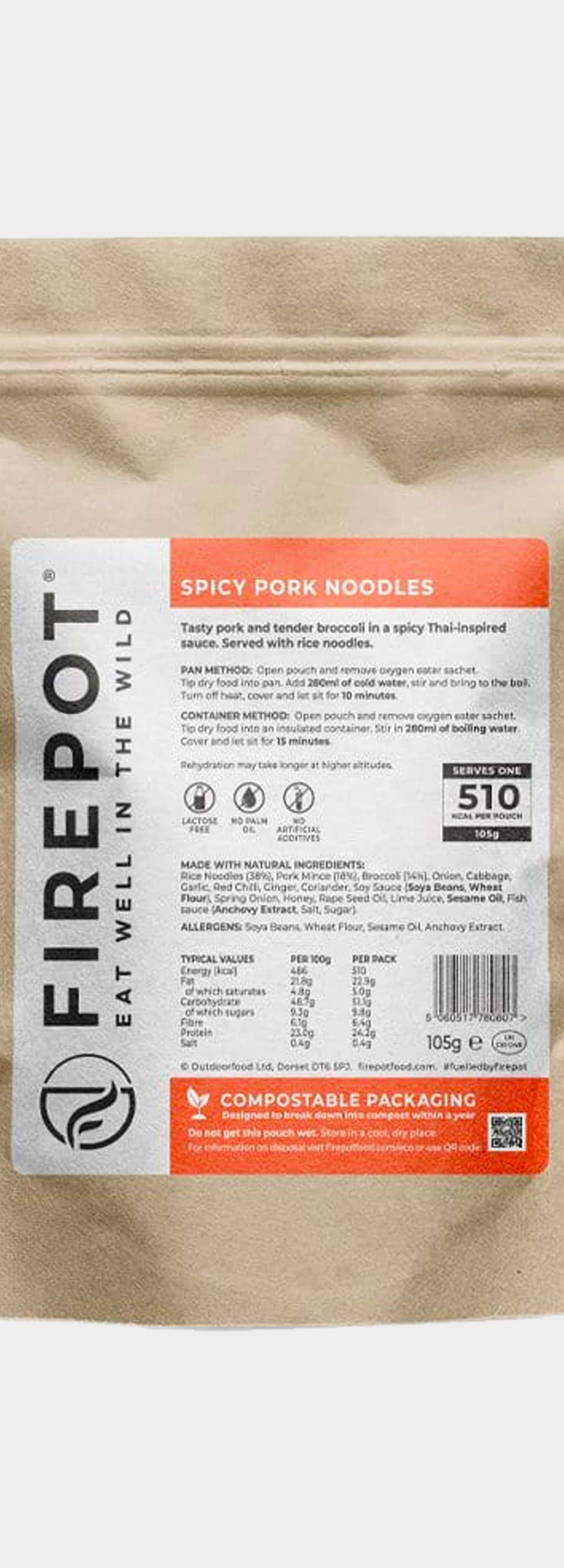 Firepot Meal Pouch Compostable Dehydrated Meal Pouches