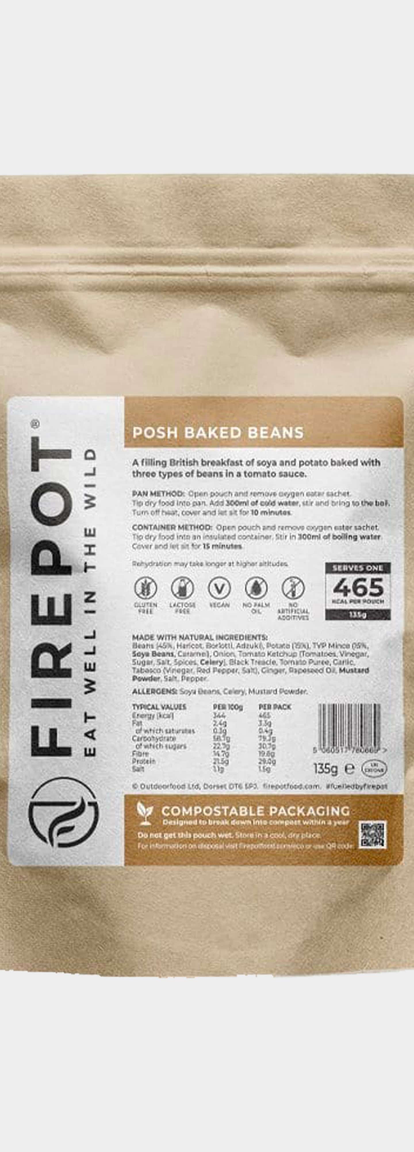 Firepot Meal Pouch Compostable Dehydrated Meal Pouches