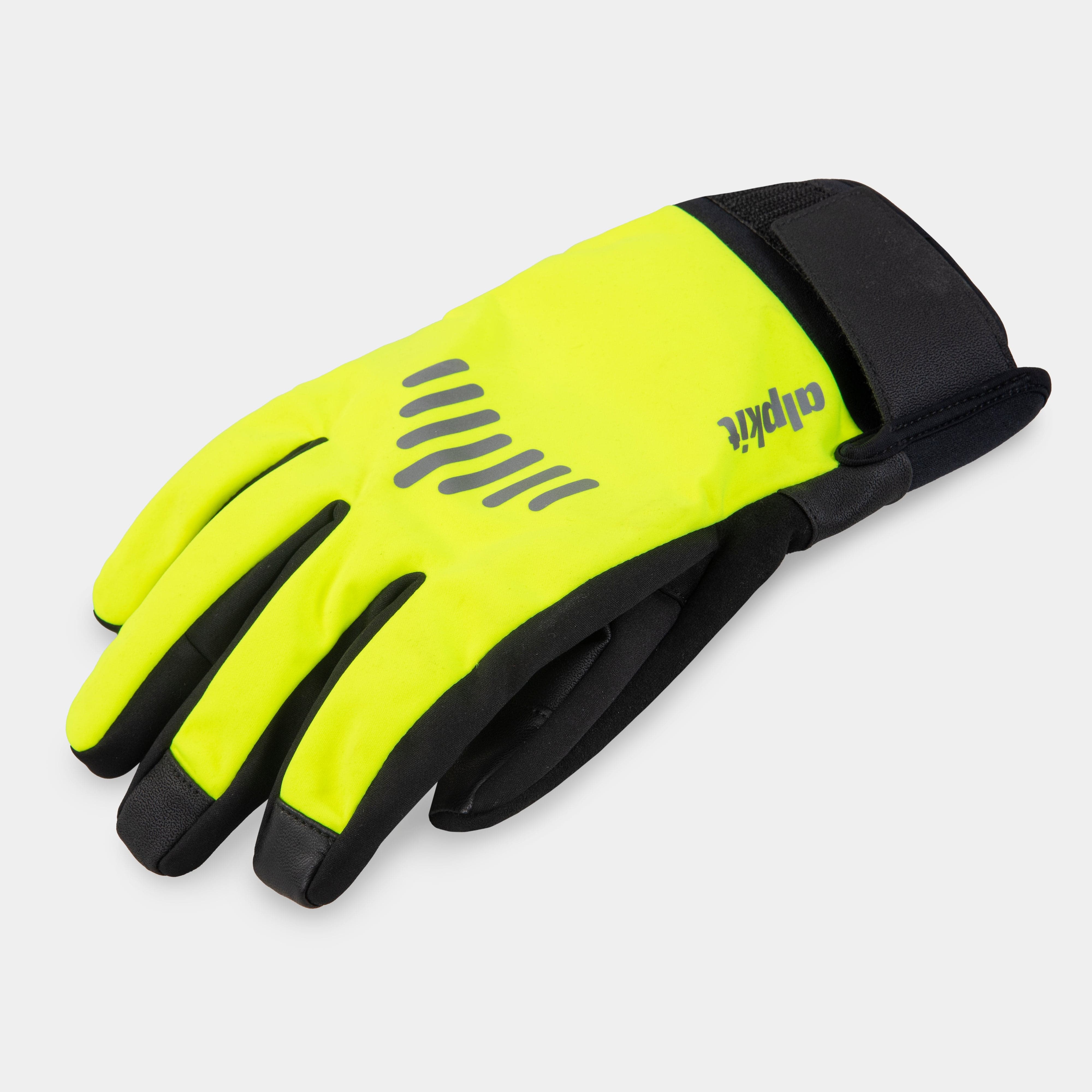 Yellow cycling gloves store